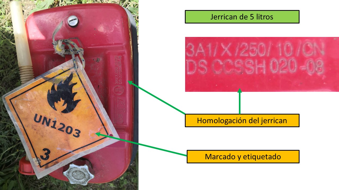 Comprobamos el marcado y etiquetado de los bultos y sobreembalajes ...
